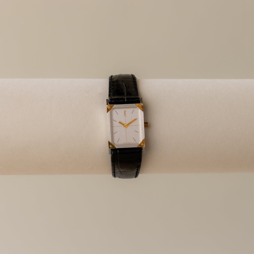 Vintage YSL Tank Two Tone Women's Watch | Caitlyn Minimalist