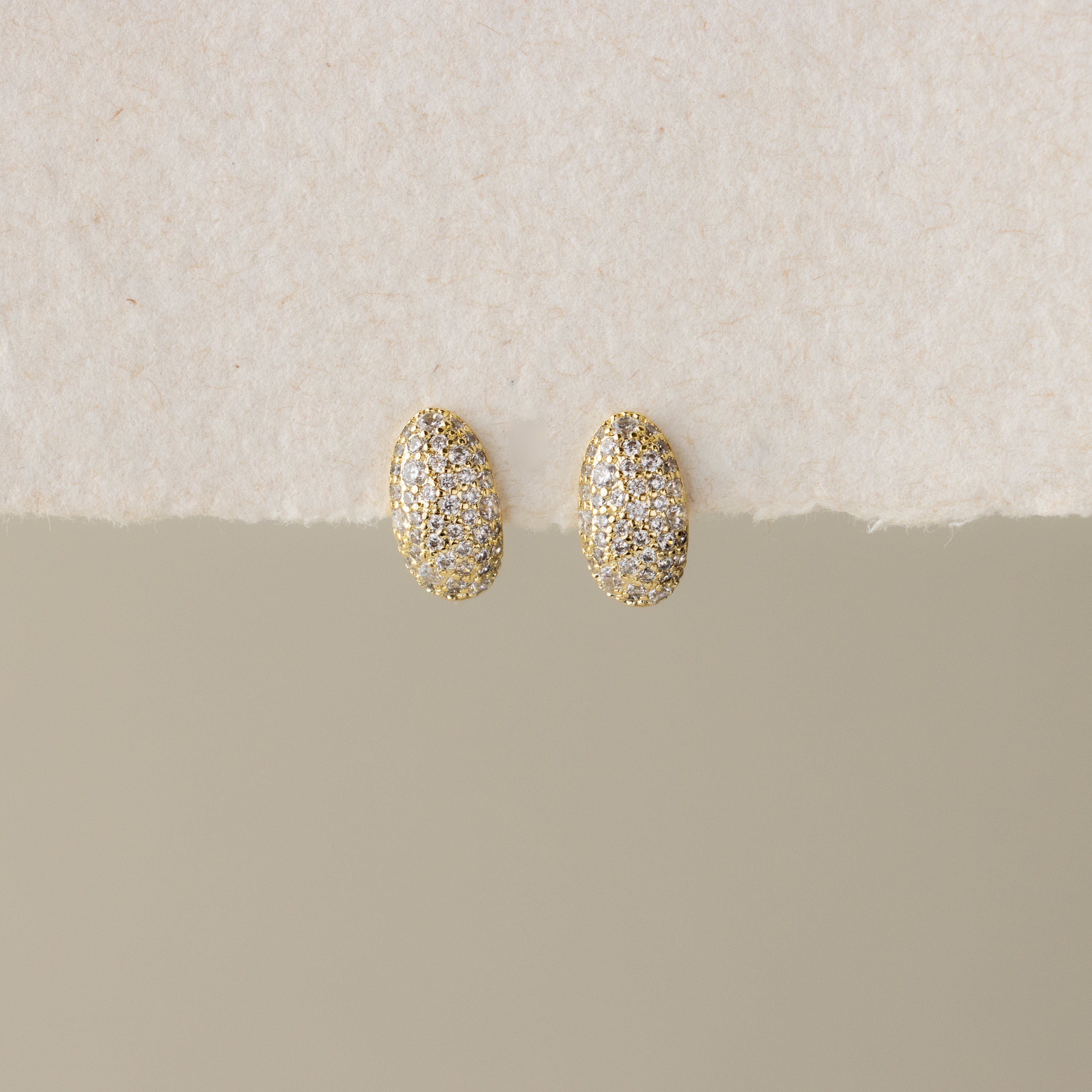 Pave Dome Studs | Caitlyn Minimalist