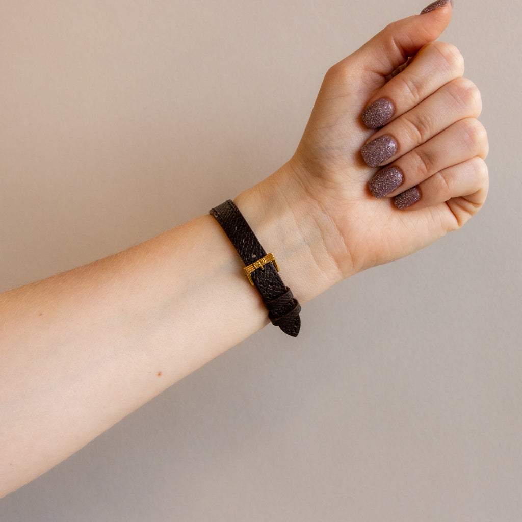 Vintage Christian Dior Swiss Motif Gold Women's Watch | Caitlyn Minimalist