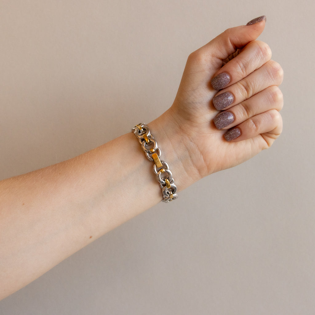 Vintage Seiko Lucent Pearl Two Tone Women's Watch | Caitlyn Minimalist