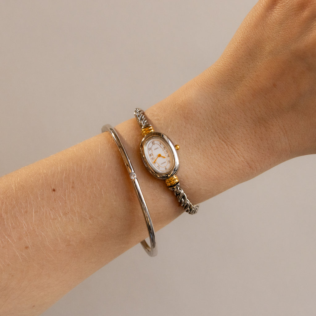 Vintage Citizen Oval Rope Two Tone Women's Watch | Caitlyn Minimalist
