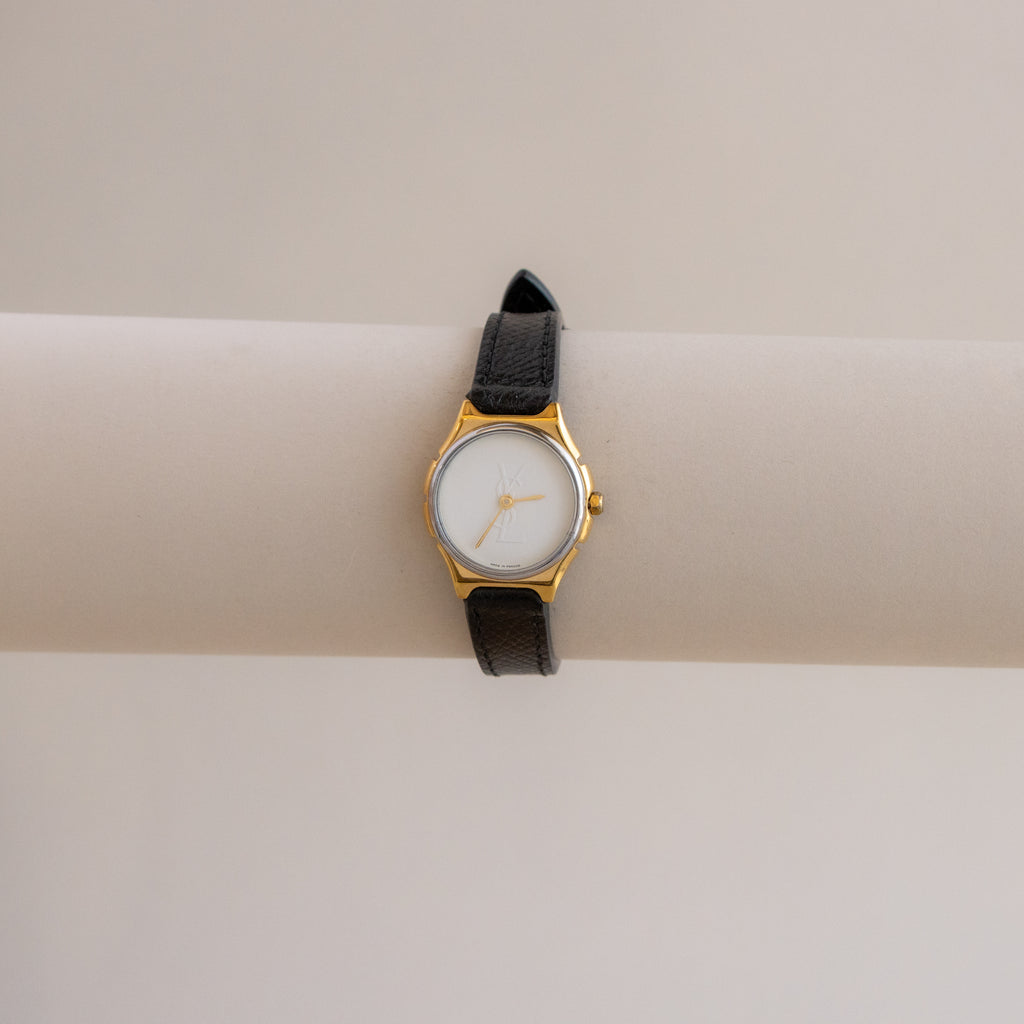Vintage YSL Minimalist Two Tone Women's Watch | Caitlyn Minimalist