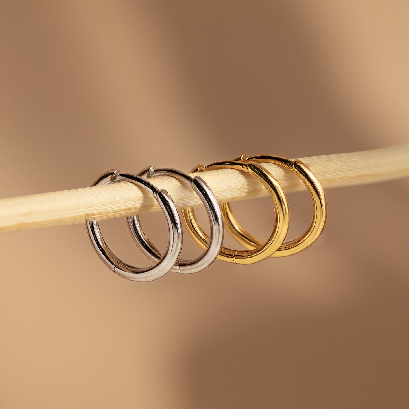 Everyday Mini Bold Stacking Hoop Earrings | Caitlyn Minimalist