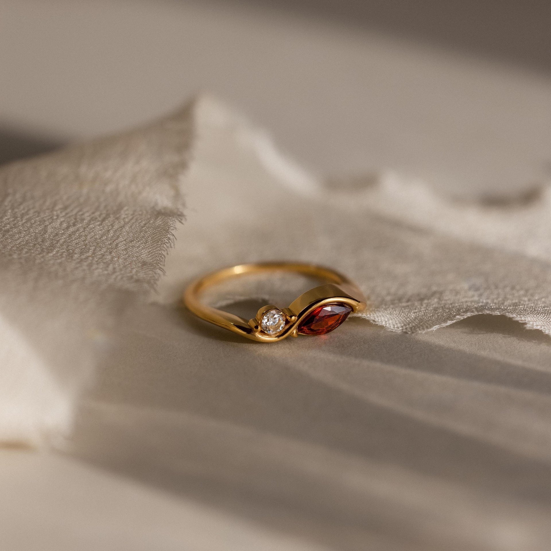 Custom Toi Moi Infinity Birthstone Ring | Grad Gift | Caitlyn Minimalist