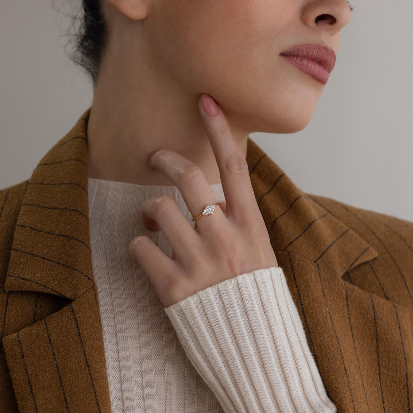 Custom Toi et Moi Duo Triangle Birthstone Ring | Valentine's Day Gifts ...