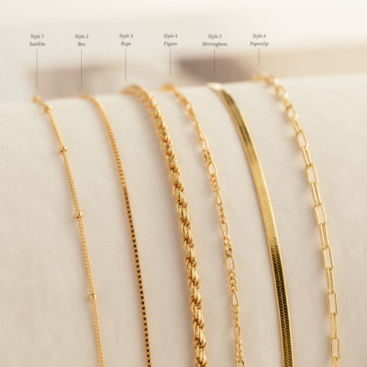 Everyday Minimalist Layering Bracelet Chains | Caitlyn Minimalist