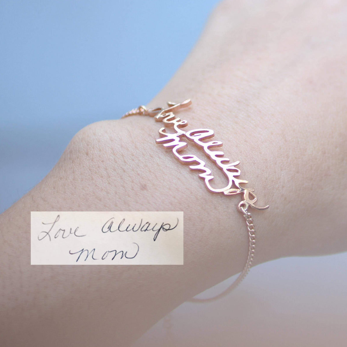 Custom Handwriting Bracelet | Father's Day Gifts | Caitlyn Minimalist
