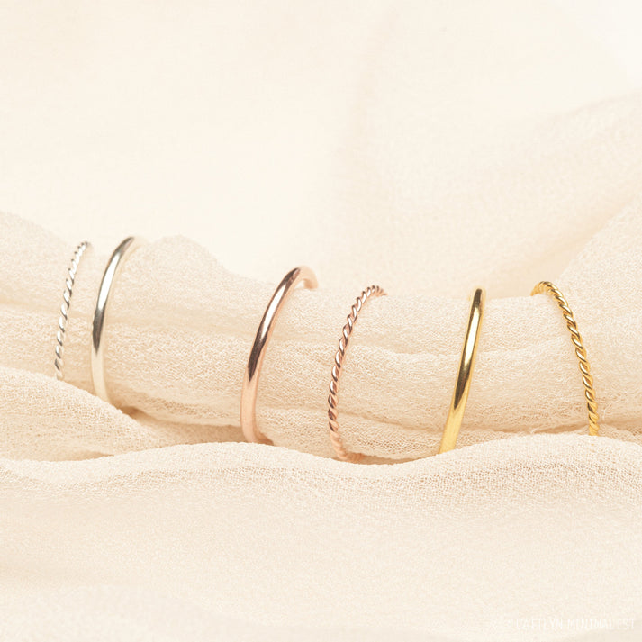 Minimalist Stacking Ring Set | Caitlyn Minimalist